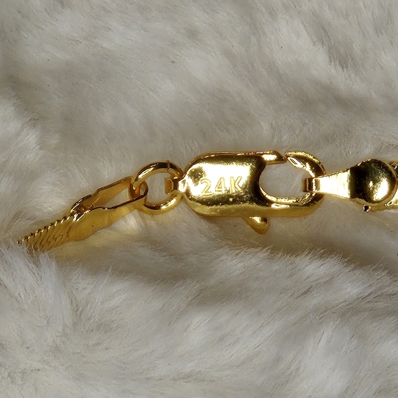 polmina | Jewelry | 24k Gold Snake Chain | Poshmark